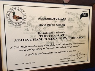 Library-award-2-web | Addingham Parish Council